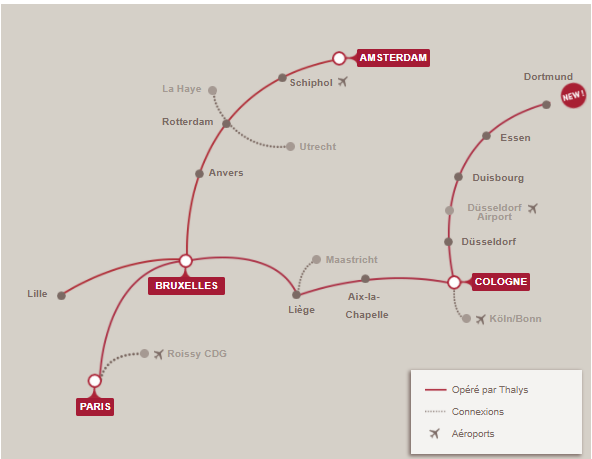 Thalys - Compagnie ferroviaire en France & Europe | ComparaBUS